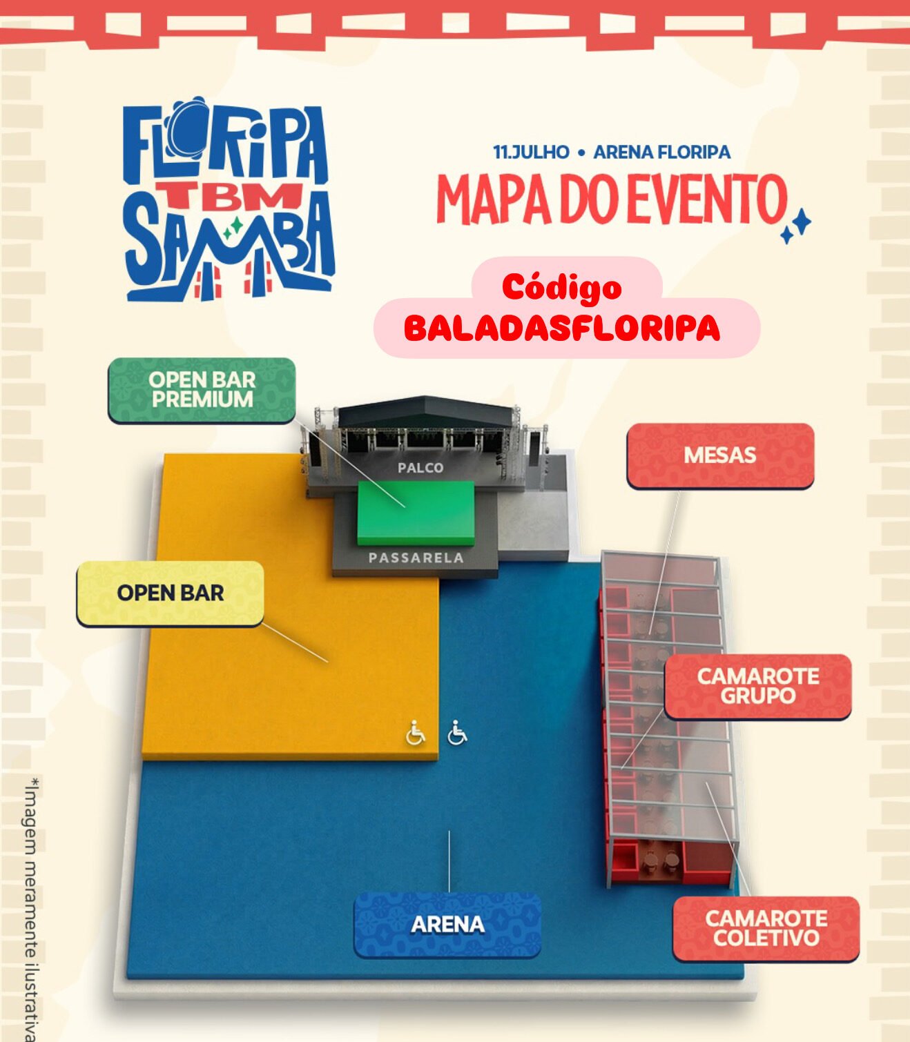 Floripa TBM Samba 2026 | Ingressos Menos é Mais 10% OFF